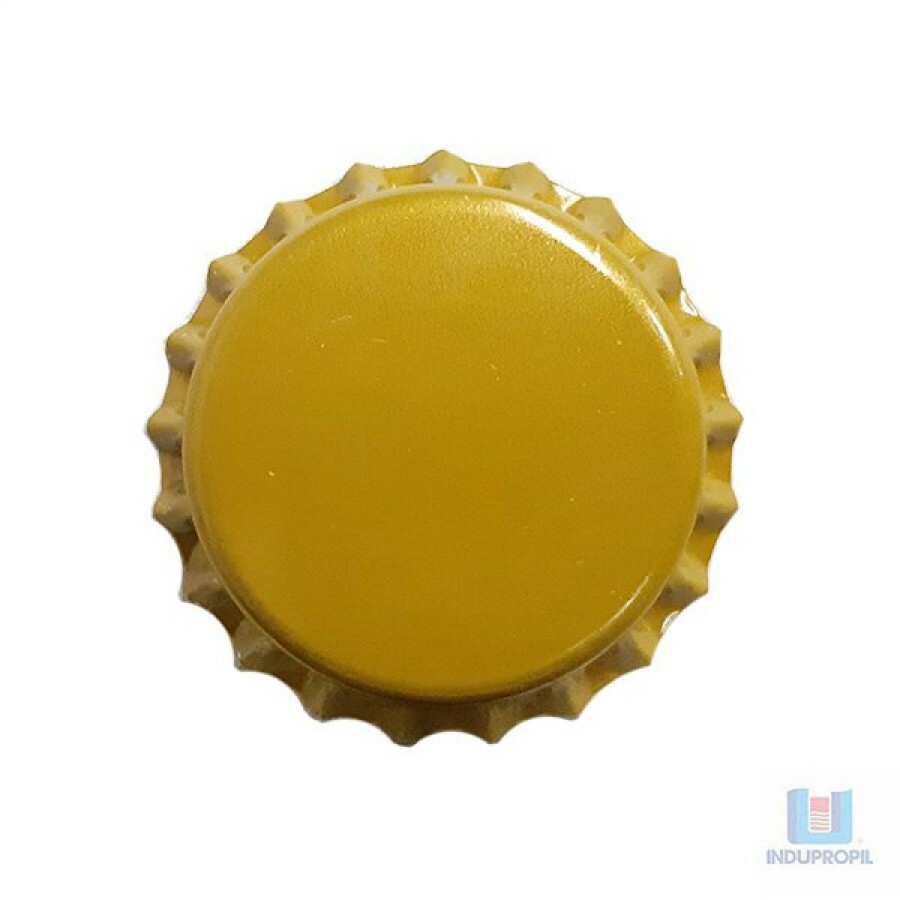 Tampa Cerveja Pry Off Dourada Fosca - 100 Unidades