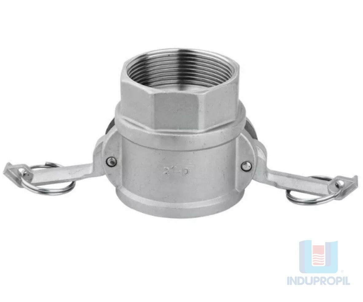 Engate Inox Acoplador Tipo D - Fêmea BSP 1/2" - 1 Und